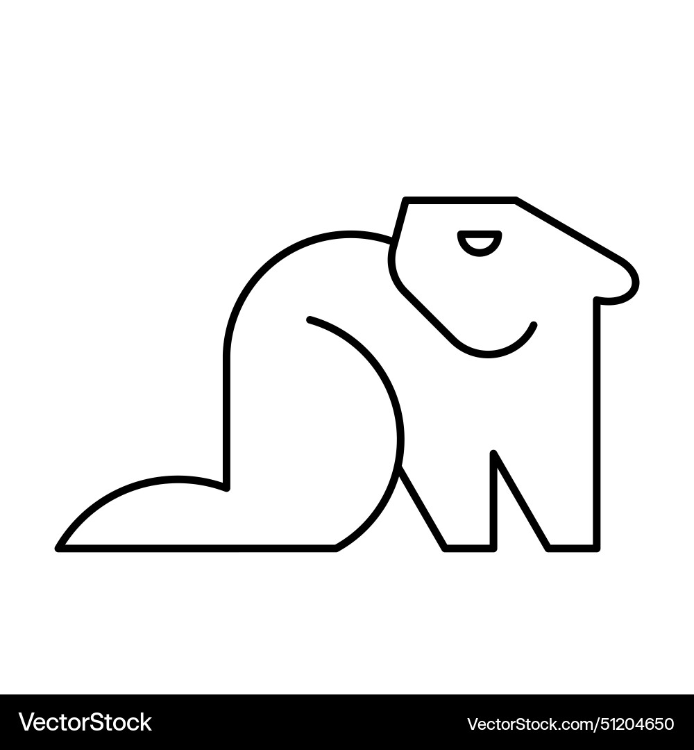 Beaver logo Royalty Free Vector Image - VectorStock