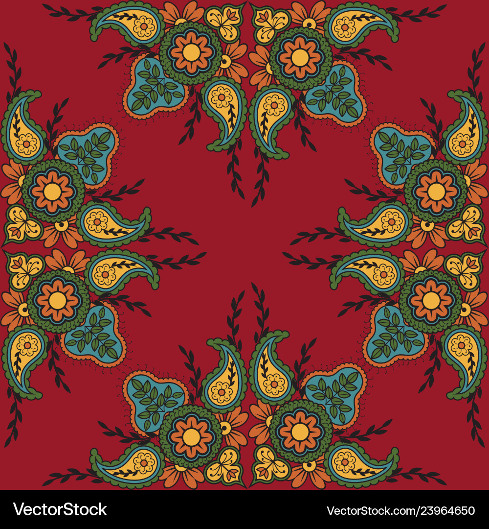 Indian traditional pattern Royalty Free Vector Image