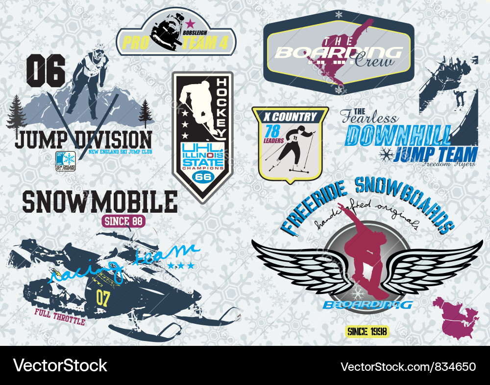 Winter sports Royalty Free Vector Image - VectorStock
