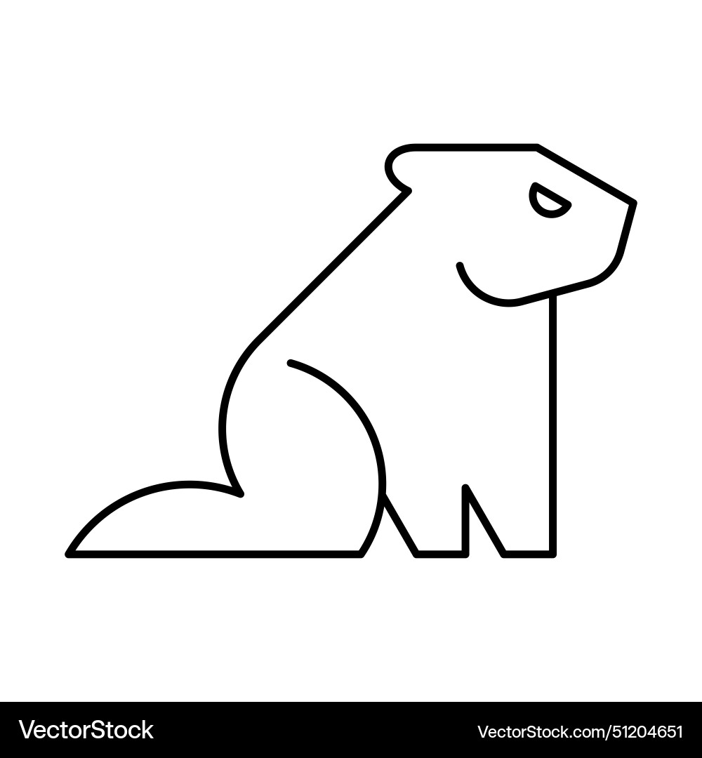 Beaver logo Royalty Free Vector Image - VectorStock