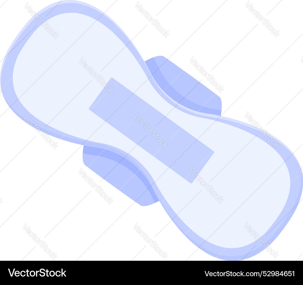 Blue sanitary pad providing comfort and protection