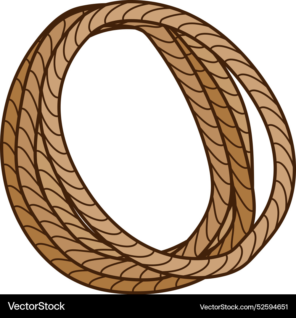 Border lasso cartoon Royalty Free Vector Image