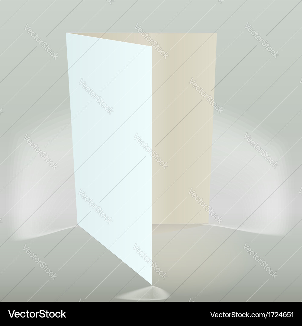 Empty greeting card isolated Royalty Free Vector Image