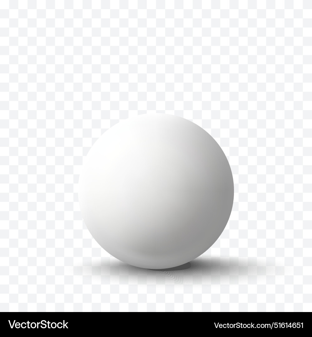 White round sphere or 3d ball Royalty Free Vector Image