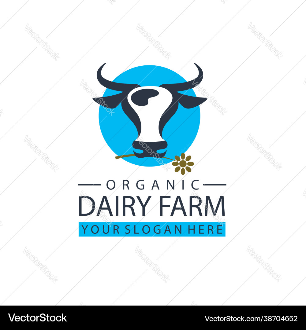 Dairy farm label Royalty Free Vector Image - VectorStock