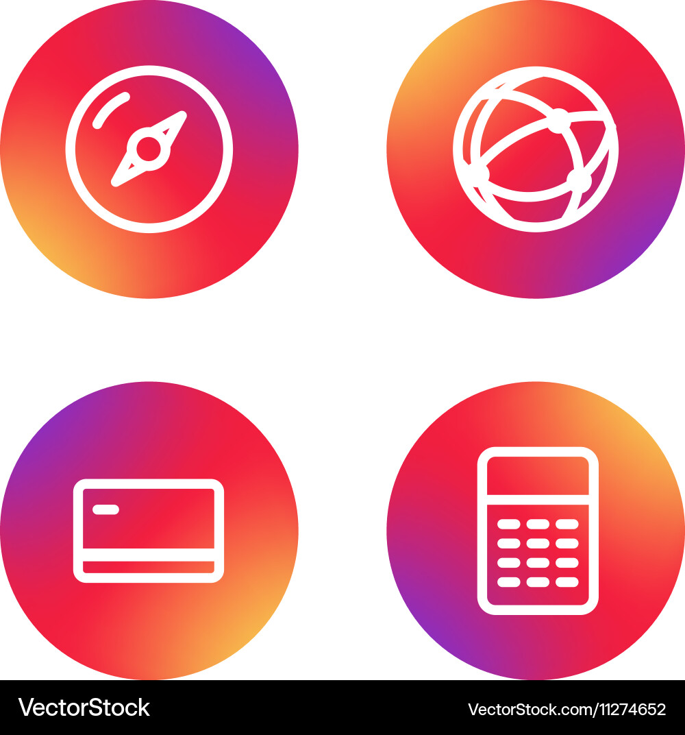 Different simple web pictograms collection lineart