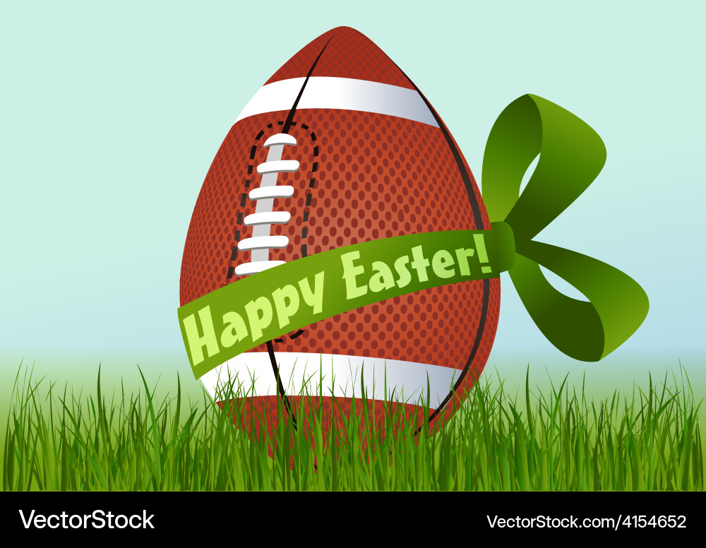 Rugby easter egg Royalty Free Vector Image - VectorStock