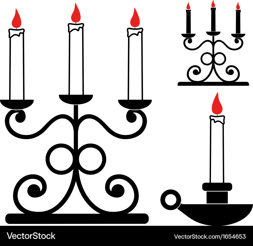 Candlestick Royalty Free Vector Image - VectorStock