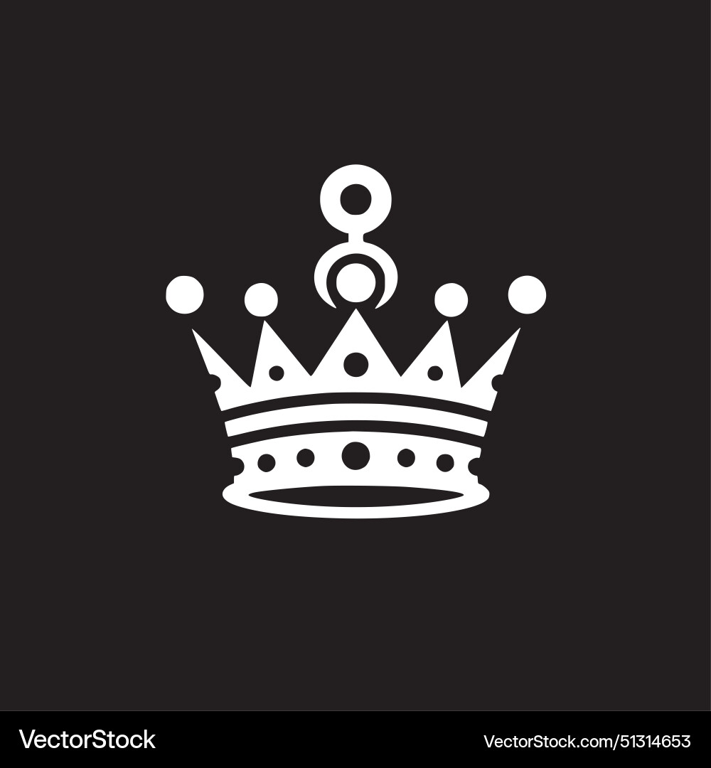 Coronation - minimalist and simple silhouette Vector Image