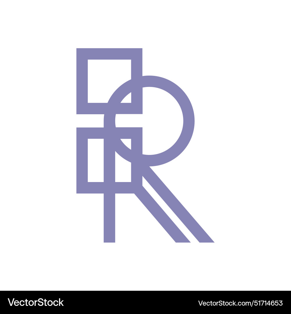 Letter mark logo Royalty Free Vector Image - VectorStock