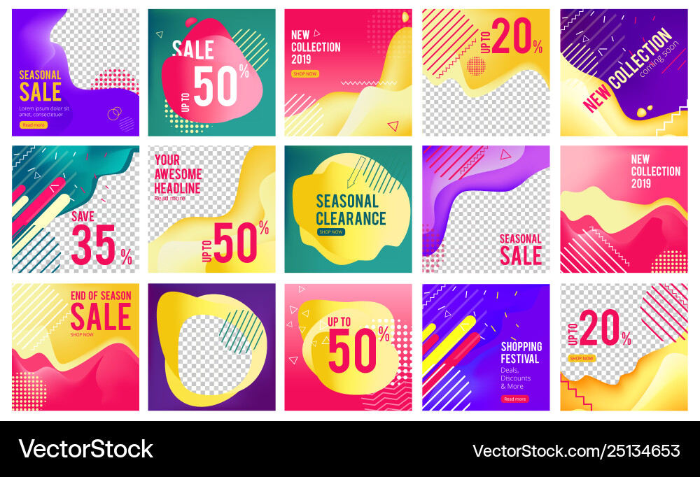 Sale & Promotion Banners Royalty Free Vector Image