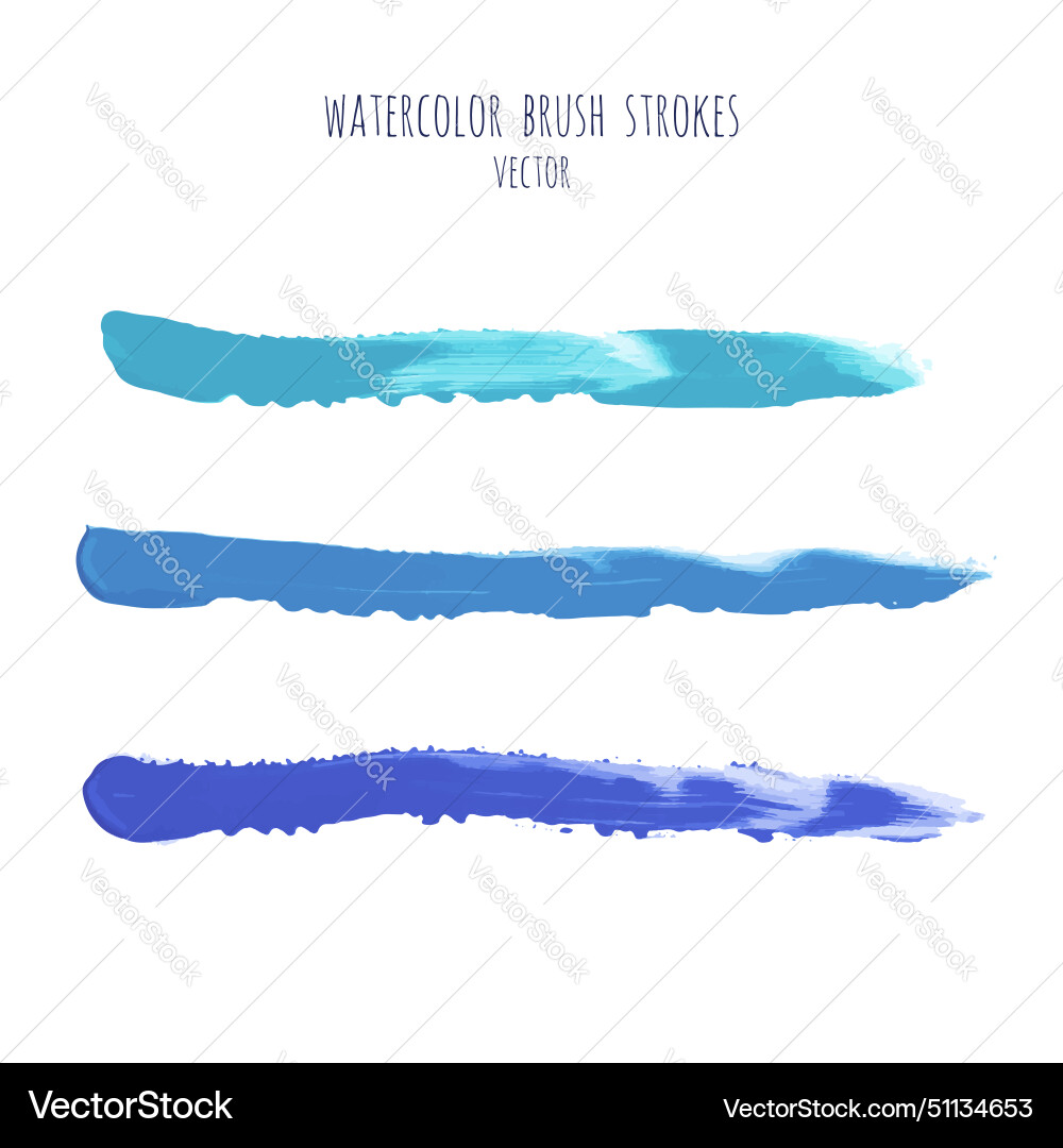 Set of navy blue watercolor backgrounds Royalty Free Vector