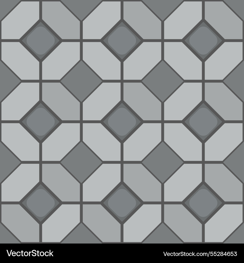 Sidewalk stone tile street pavement pattern Vector Image