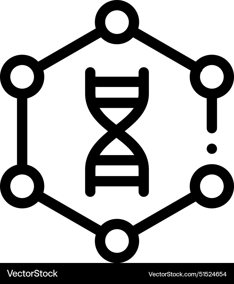 Biology icon thin linear style design isolated Vector Image