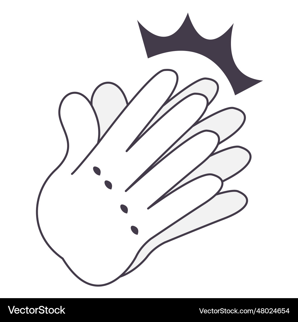 Clapping hands Royalty Free Vector Image - VectorStock