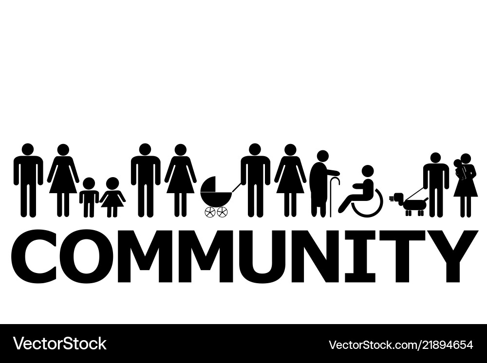 Community Icons – People & Unity Vector Image