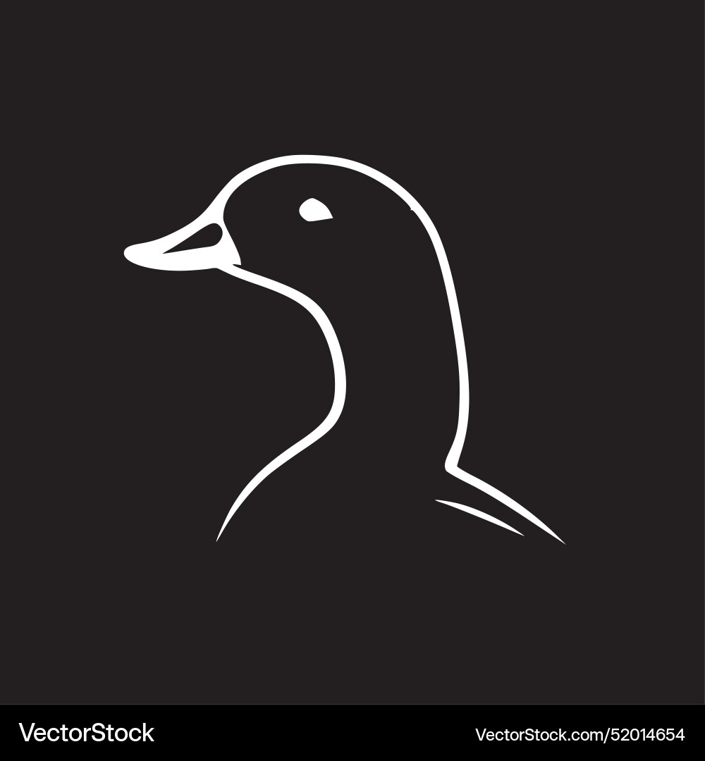 Duck - high quality logo ideal for t-shirt Vector Image