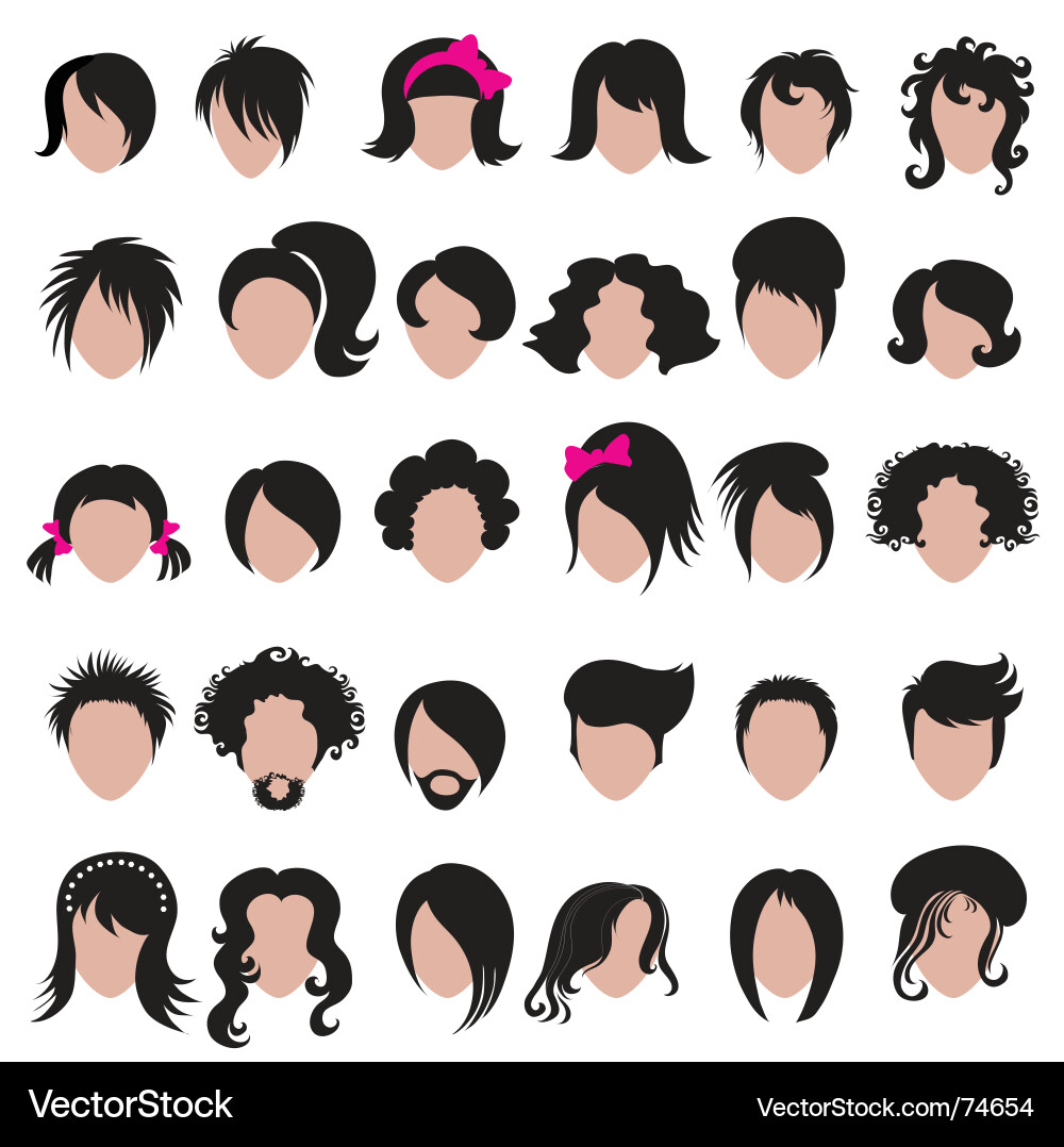 Hair styling Royalty Free Vector Image - VectorStock