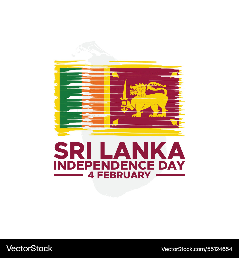 Independence day of sri lanka creative Royalty Free Vector
