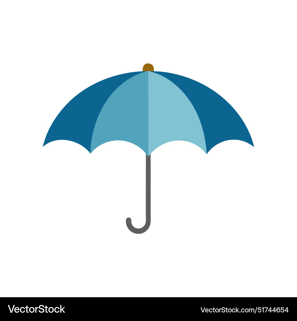 Umbrella isolated flat Royalty Free Vector Image