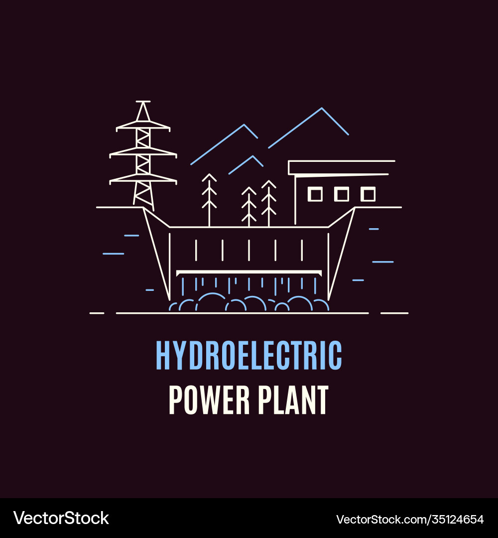 Water energy logo template flat style icon design Vector Image