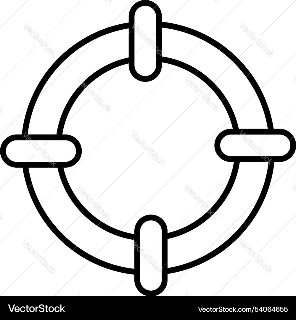 Goal line icon design Royalty Free Vector Image