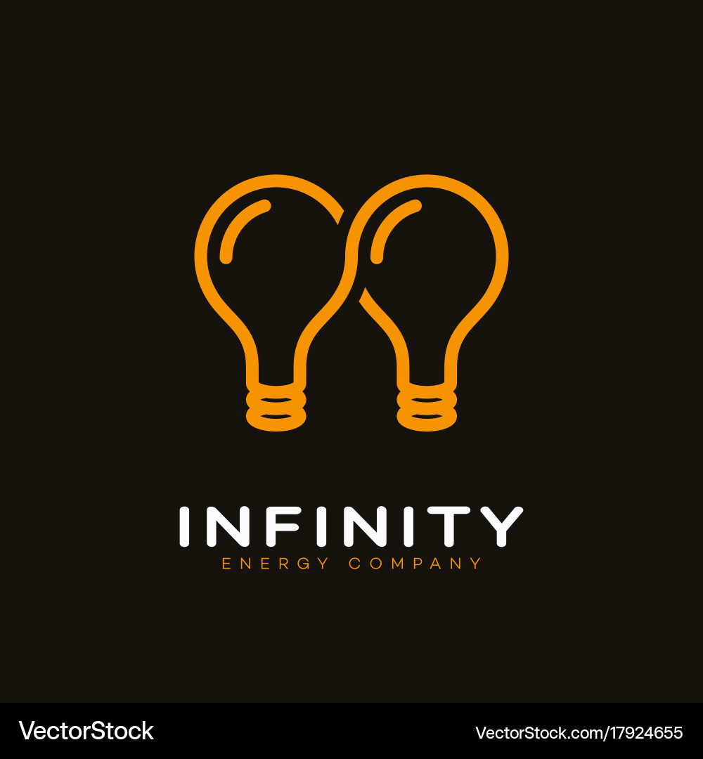 Infinite energy logo Royalty Free Vector Image
