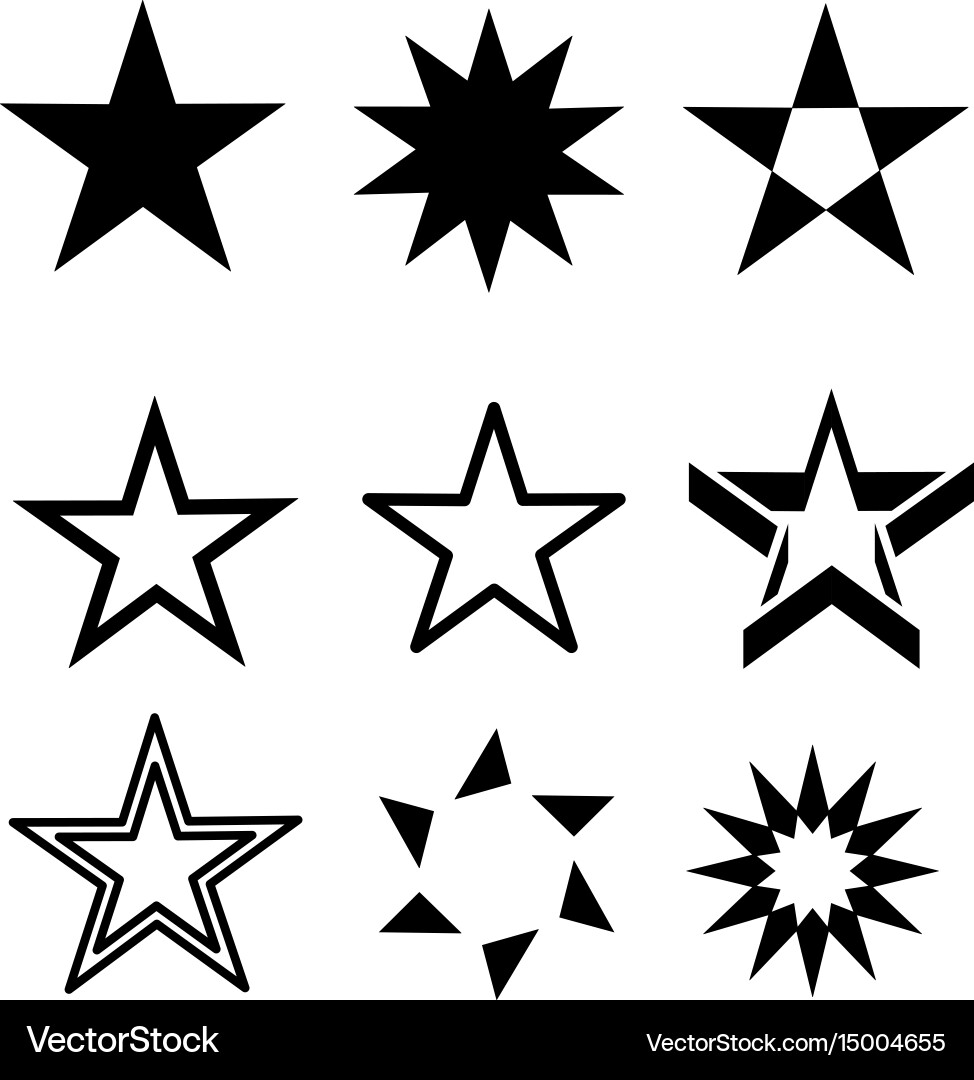 Isolated Star Symbol Royalty Free Vector Image