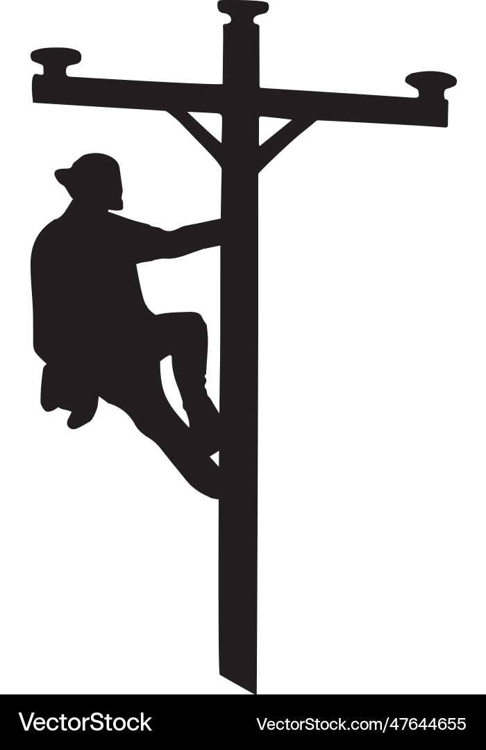 Lineman occupation Royalty Free Vector Image - VectorStock