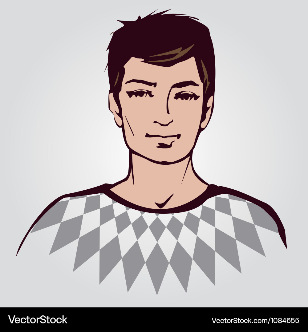 Man face Royalty Free Vector Image - VectorStock