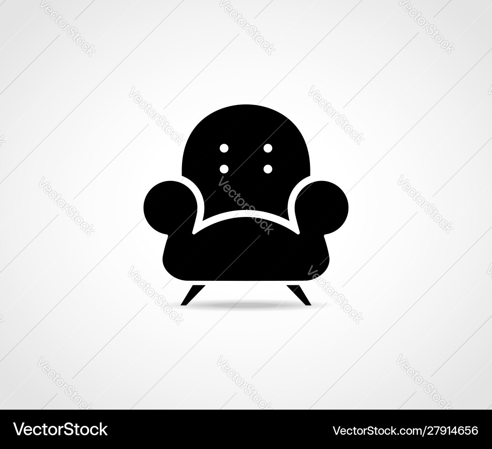 Armchair sofa logo Royalty Free Vector Image - VectorStock