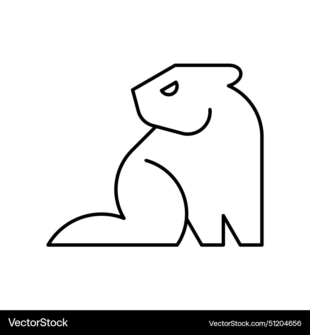 Beaver logo Royalty Free Vector Image - VectorStock