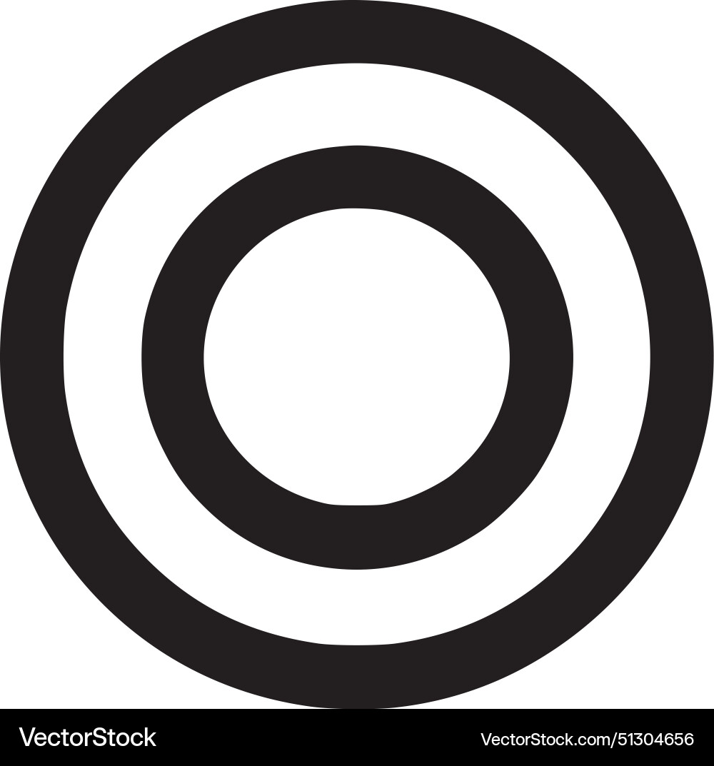 Circle - minimalist and simple silhouette Vector Image