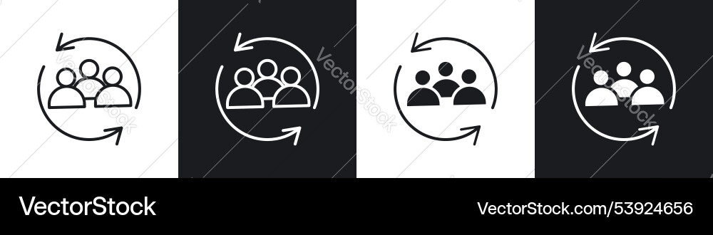 Personnel change icon Royalty Free Vector Image