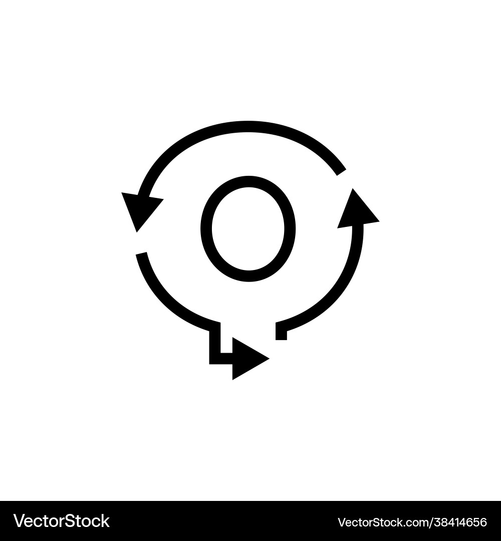 Q letter recycle logo icon Royalty Free Vector Image