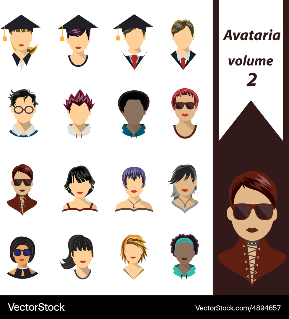 Avataria volume 2 Royalty Free Vector Image - VectorStock