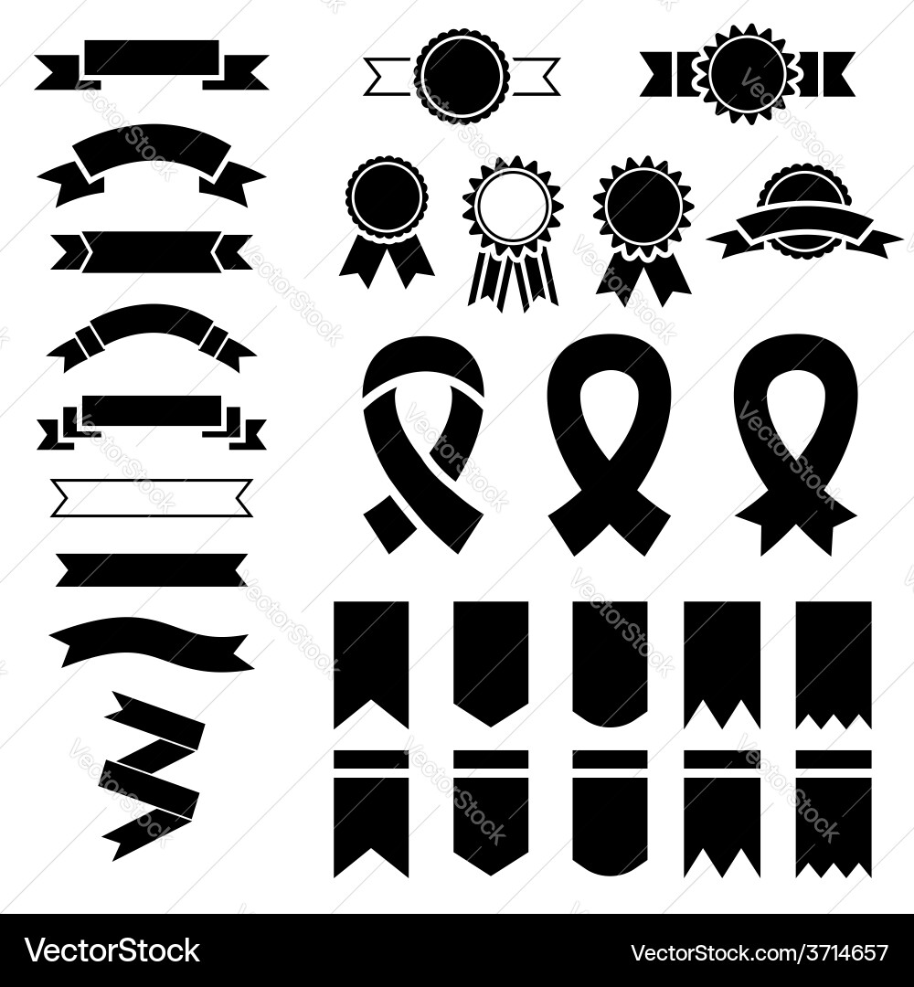 Banner Icon Set Royalty Free Vector Image - VectorStock