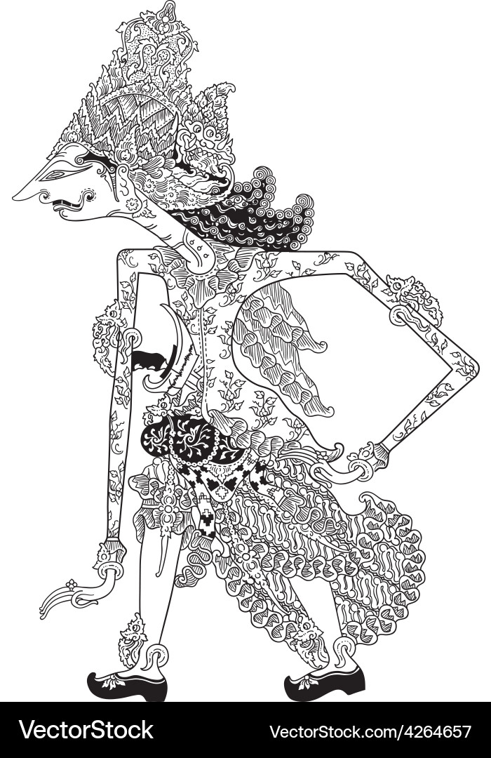 Batara cakra Royalty Free Vector Image - VectorStock