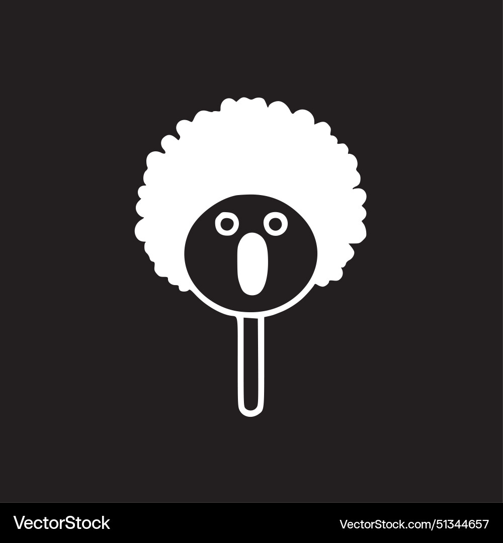 Funny - minimalist and simple silhouette Vector Image