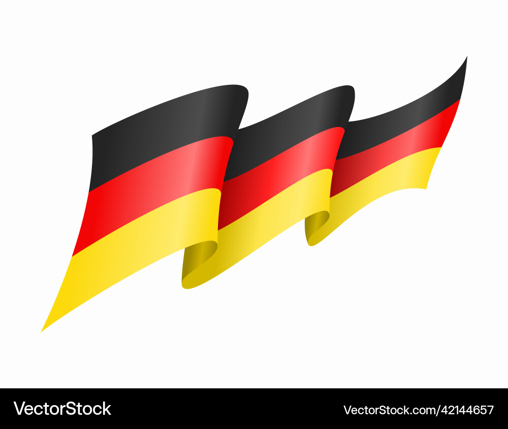 German flag wavy abstract background Royalty Free Vector