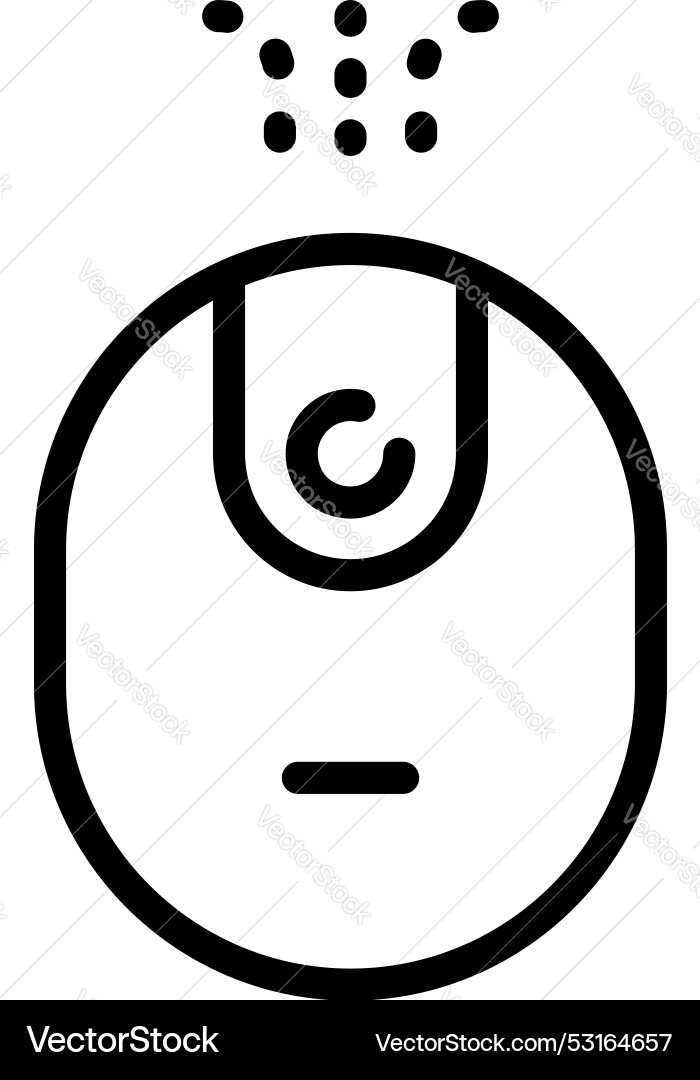 Humidifier device line icon electronic appliance Vector Image