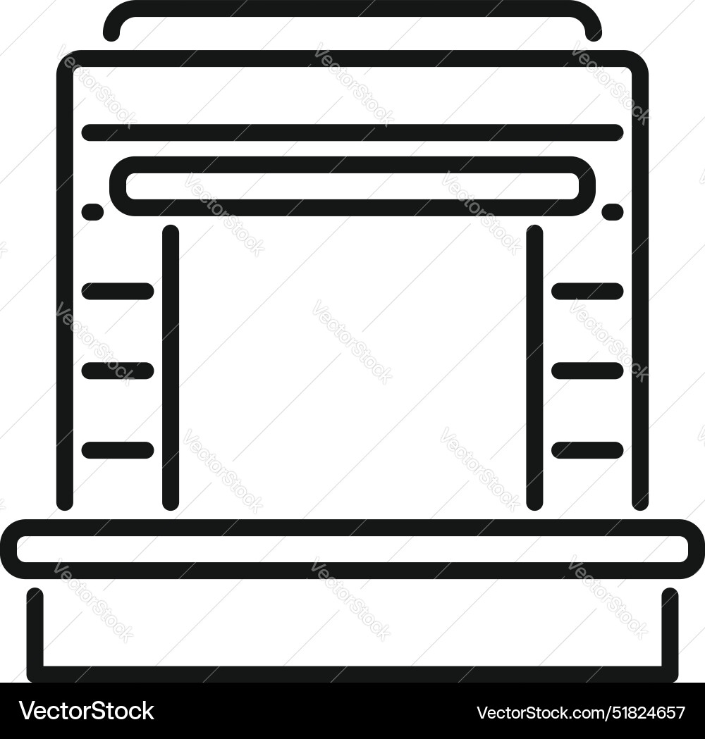 Modern conveyor belt system transporting goods in Vector Image