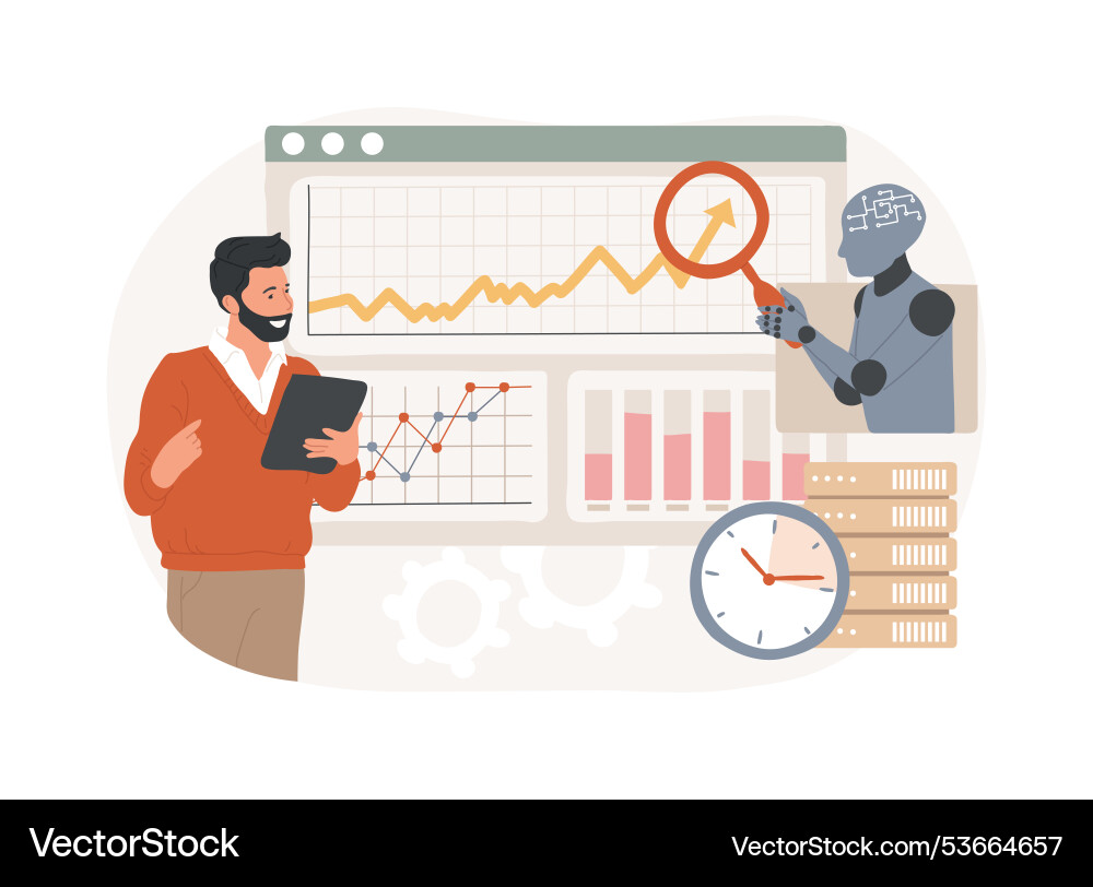 Predictive Analytics Data Vector Images (over 2,400)
