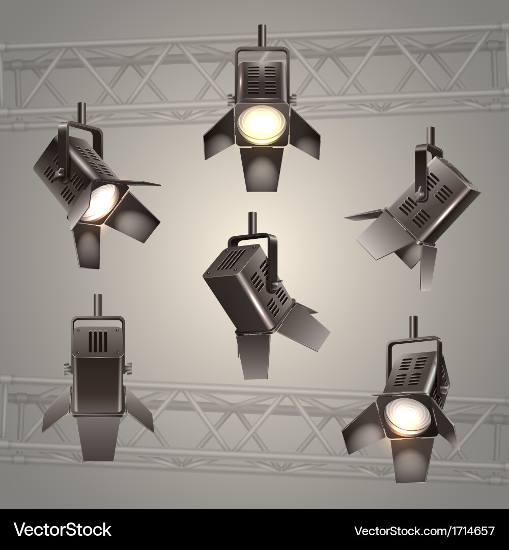 Stage lighting Royalty Free Vector Image - VectorStock
