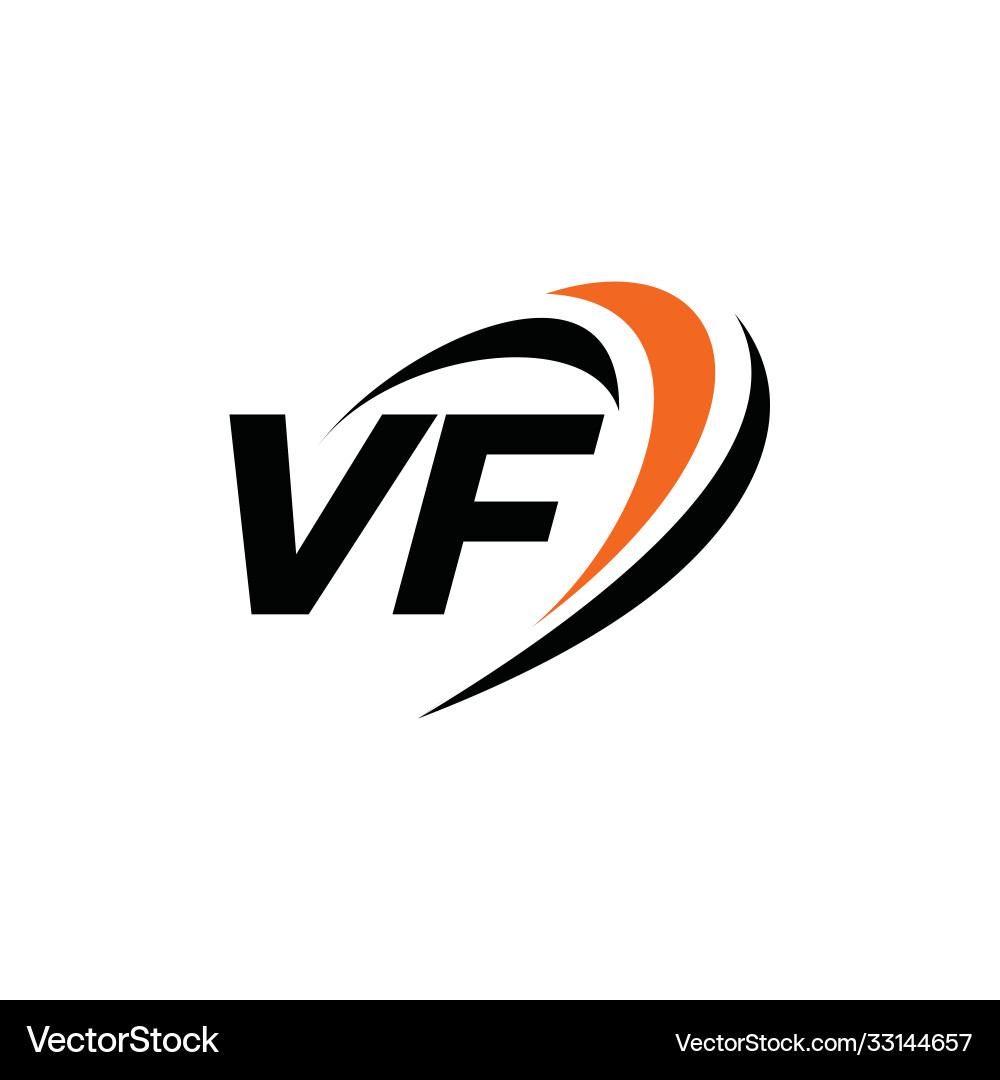 Vf monogram logo Royalty Free Vector Image - VectorStock