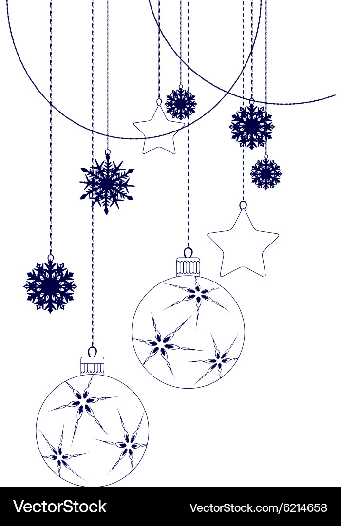 Christmas decoration Royalty Free Vector Image