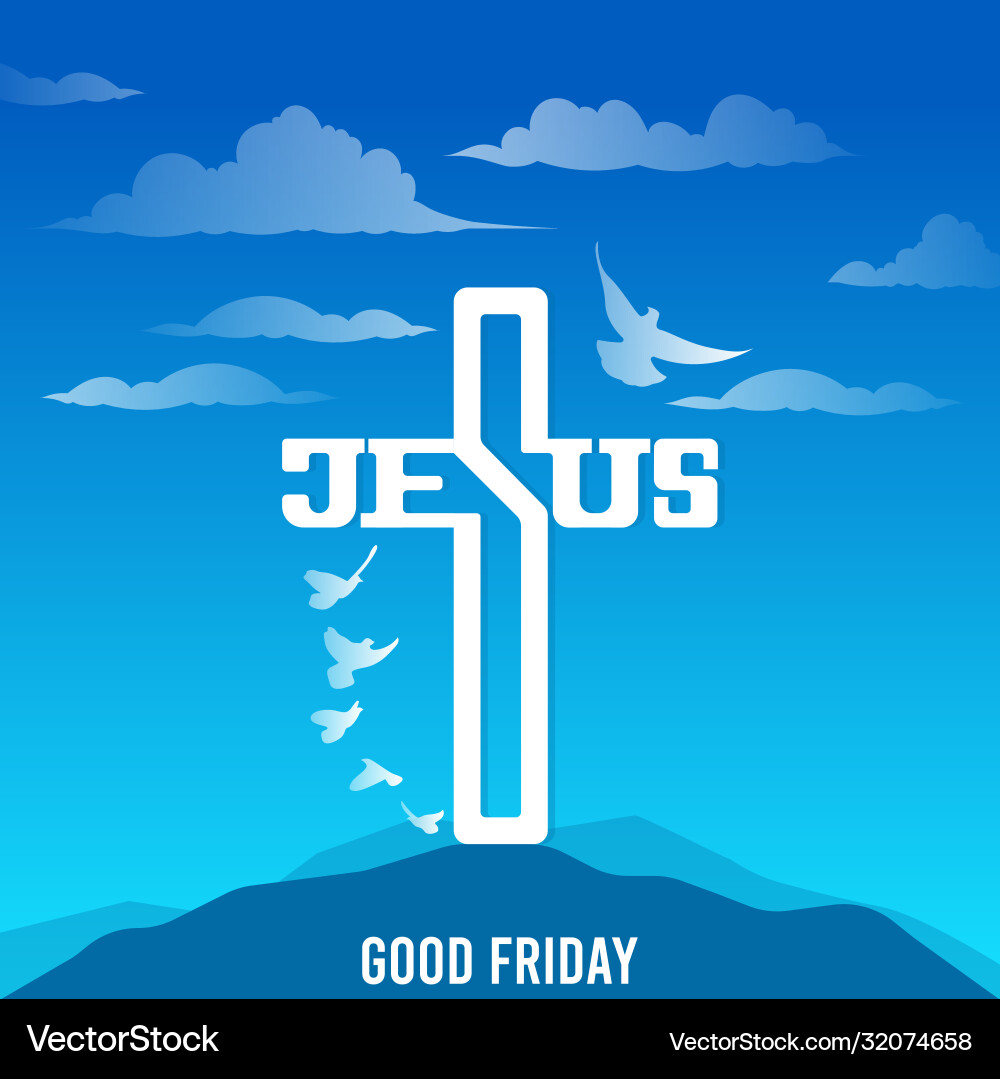 Good friday art Royalty Free Vector Image - VectorStock