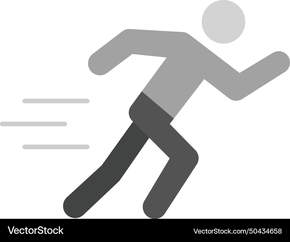 Person running icon image Royalty Free Vector Image