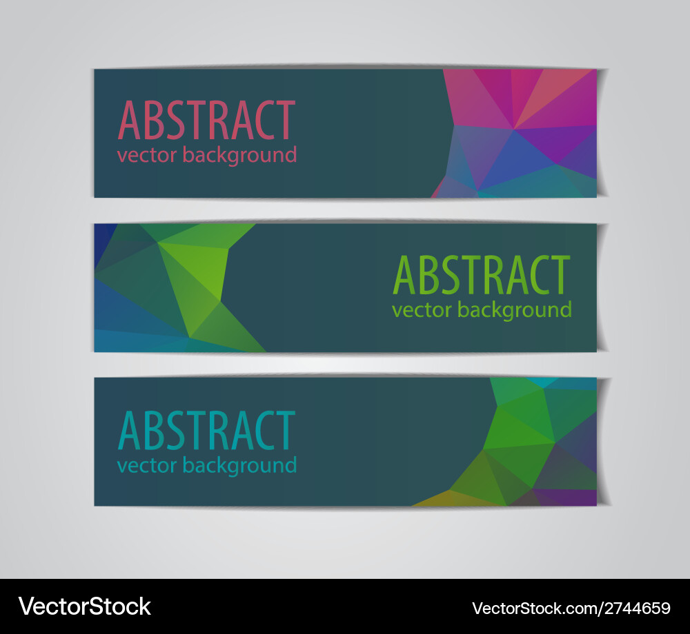 Abstract banners collection Royalty Free Vector Image