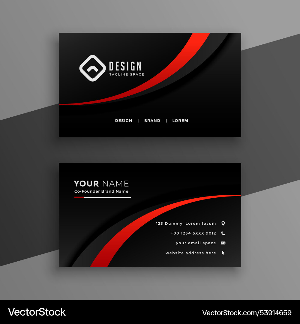 Modern business visiting card template a ready Vector Image